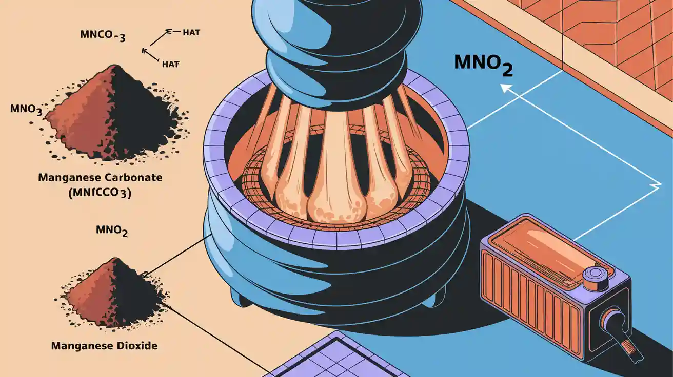 How MnCO₃ Transforms into MnO₂ via Calcination for Battery Use ...