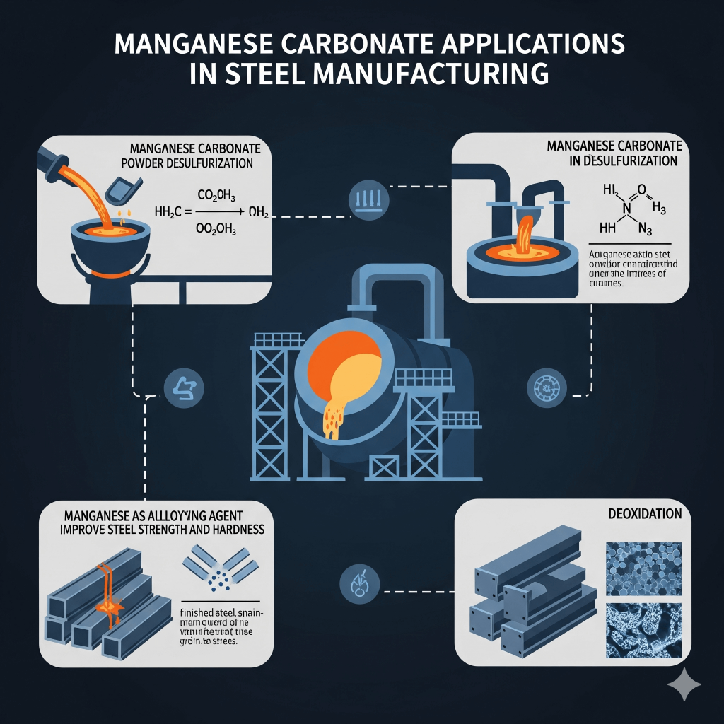 Manganese Carbonate Applications in Steel Manufacturing - BTLnewmaterial